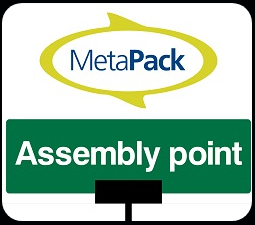 Portable Assembly Point Signs | Red Box Fire Control